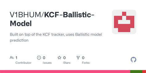 Github V1bhumkcf Ballistic Model Built On Top Of The Kcf Tracker Uses Ballistic Model