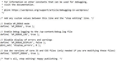 how to activate wordpress debugging