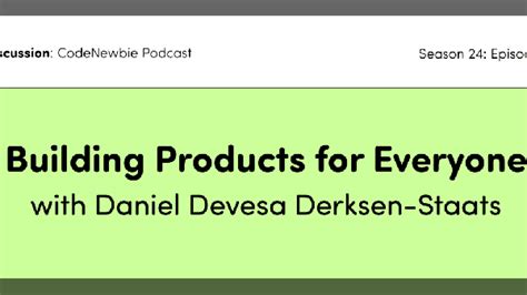 접근성을 코딩 툴킷에 어떻게 통합할 수 있습니까 Codenewbie Podcast 일일일