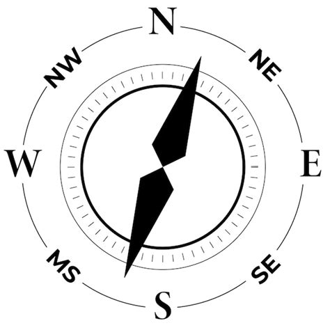 Premium Vector Classic Round Compass Vector Without Background As