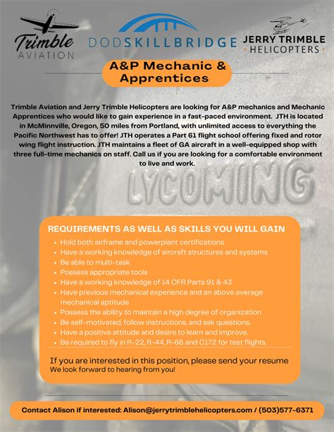 Dod Skillbridge — Jerry Trimble Helicopters