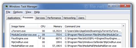 modulecoreservice exe windows process what is it
