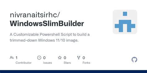 GitHub Nivranaitsirhc WindowsSlimBuilder A Customizable Powershell Script To Build A Trimmed
