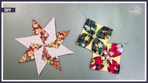 Diy 2가지 종류의 크리스마스 트리 패브릭 오너먼트 만드는 방법 네이버 Tv