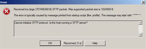 Received Too Large Sftp Packetmax Supported Size Is 1024000b Mct Blog