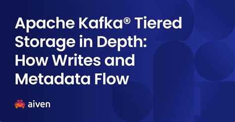 Apache Kafka® Tiered Storage In Depth How Writes And Metadata Flow