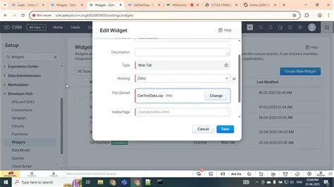 Build A Custom Widget In Zoho Crm To Get Records Rahul Bindal Youtube