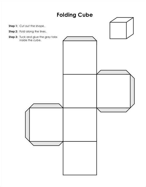 Cube Folding Template