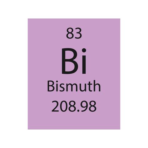 Bismuth Symbol Chemical Element Of The Periodic Table Vector Illustration 9487849 Vector Art Bismuth Symbol Chemical Element Of The Periodic Table Vector Illustration 9487849 Vector Art