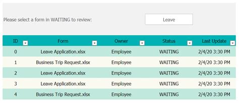 spreadsheet as a web app workflow example