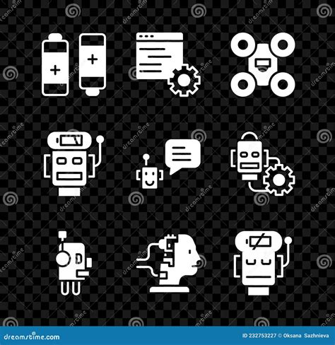 Set Battery Computer Api Interface Drone Robot For Maintenance Low Battery Charge And