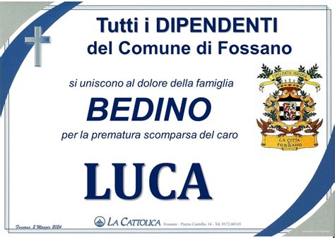 Bedino Luca Onoranze Funebri La Cattolica Fossano Cuneo