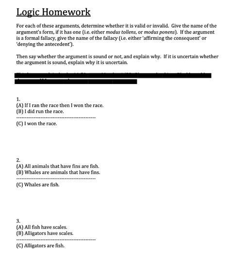 Logic Homework For Each Of These Arguments Determine Chegg