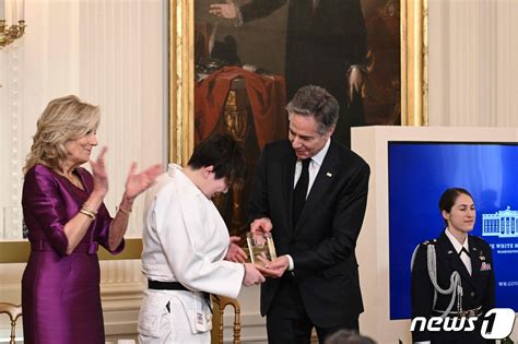 [포토] 日자위대 성폭력 폭로한 고노이 리나 美 국제용기여성상 수상 뉴스1