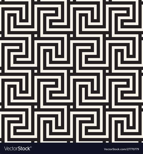 Seamless Geometric Pattern Simple Abstract Lines Vector Image