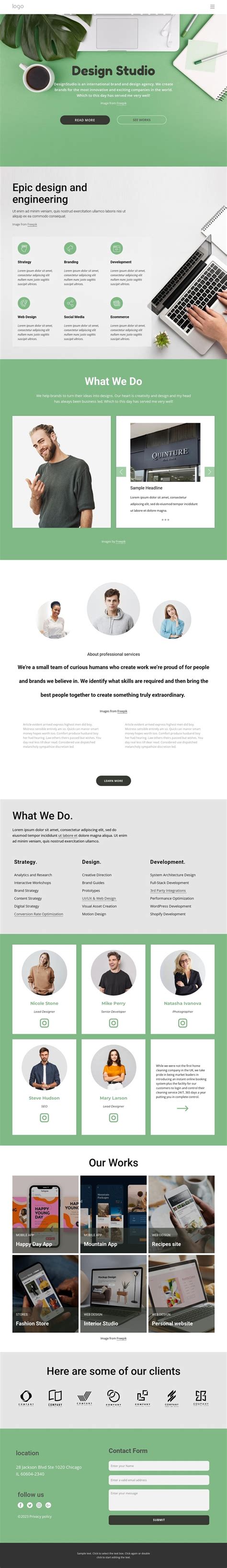 the full service digital marketing agency css template by nicepage