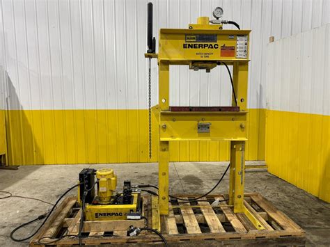 50 Ton Enerpac H Frame Hydraulic Press Stock 22033