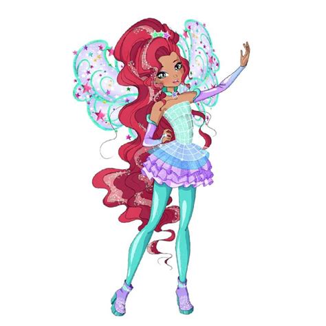 A Drawing Of A Girl With Red Hair And Wings