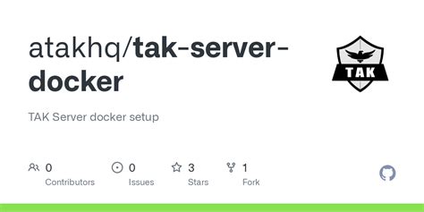 Github Atakhq Tak Server Docker Tak Server Docker Setup