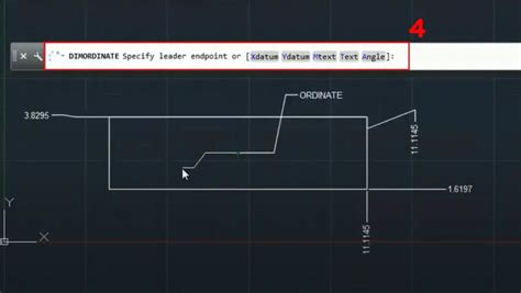 Vẽ Lưới Tọa độ Trong Autocad Bằng Lệnh Ordinate Dimensio