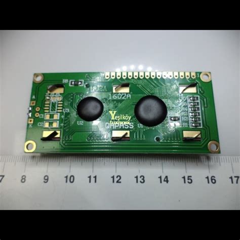 2x16 Yeşil Lcd 1602 Lcd Yeşil Renk 16 Sutun 2 Satır