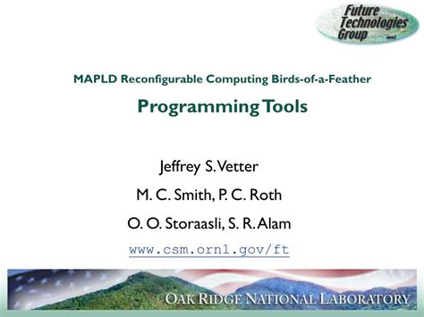 Ppt Mapld Reconfigurable Computing Birds Of A Feather Programming