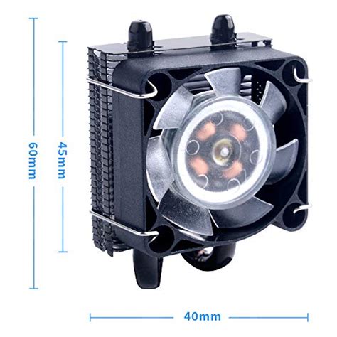 GeeekPi Raspberry Pi Fan Raspberry Pi Low Profile CPU Cooler With RGB Cooling Fan And