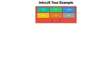 Tour Introjs Example