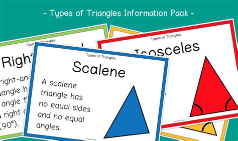 Types Of Triangles Information Pack Ks2 Geometry Properties Of