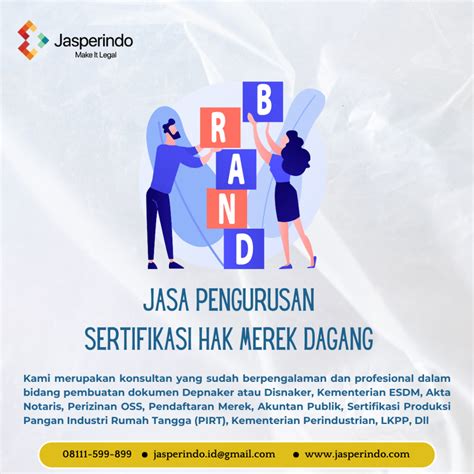 Sertifikasi Hak Merek Dagang Jasperindo