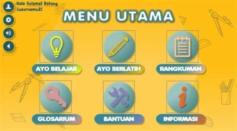 Gambar 4 Tampilan Menu Utama 3 Tampilan Menu Materi Pada Bagian Ini