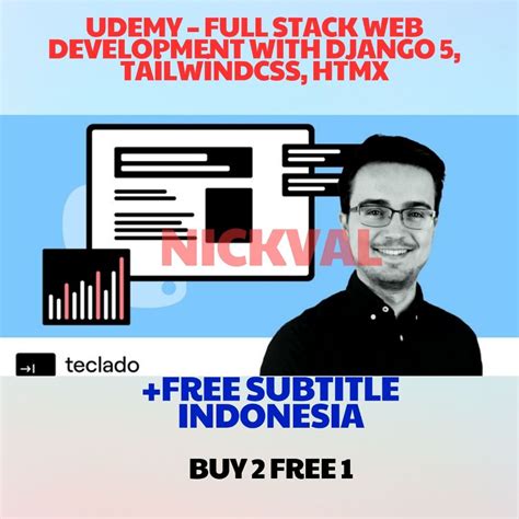 Jual Udemy Pengembangan Web Full Stack Dengan Django 5 Tailwindcss