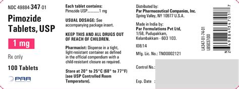Pimozide FDA Prescribing Information Side Effects And Uses