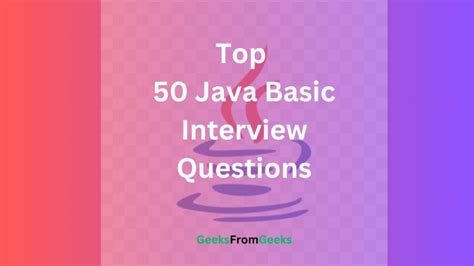 Vivek Kushwaha On Linkedin Top 50 Java Basic Interview Questions To Boost Your Confidence