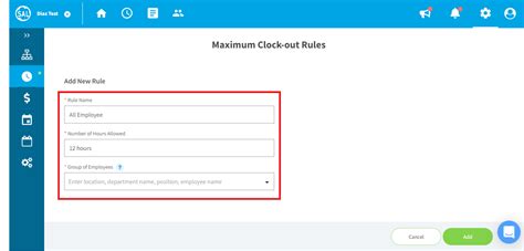 maximum clock out rules