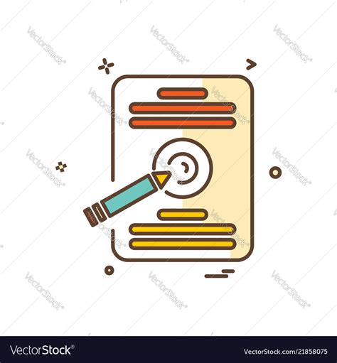 document icon design royalty free vector image
