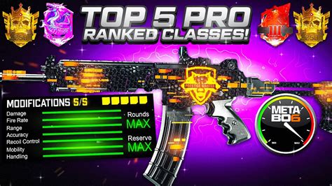 New Top 5 Updated Pro Meta Best Ranked Play Classes On Bo6 😍 Cdl Best Class Setups Loadouts