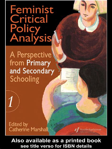Feminist Critical Policy Analysis I Pdf Pdf Policy Analysis Power Social And Political