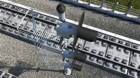 Railroad Searchlight Signal Triple 3d Model 34 3ds Blend C4d Fbx