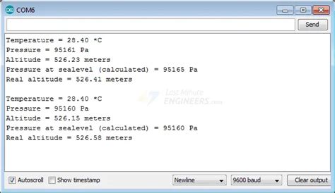 Arduino Bmp180 Guide Barometric Pressure And Temperature Arduinokit Project