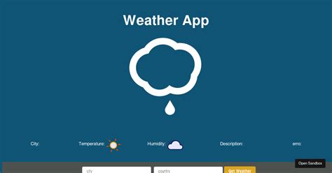 Akhil C Kweather App React Codesandbox
