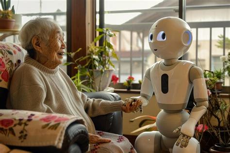 Premium Photo Investigate The Impact Of Social Robots On Combati Generative Ai