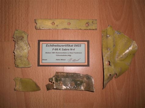 Aviatik F 86 K Sabre N 4 Absturzteile Gebraucht In Grellingen Für Chf 5 Mit Lieferung Auf