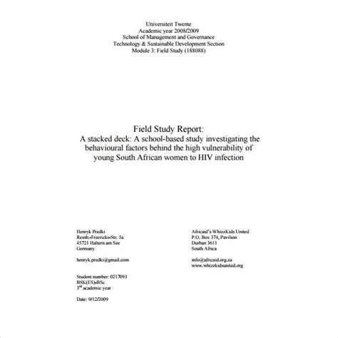 Peerless How To Write A Report For Field Trip On Internship