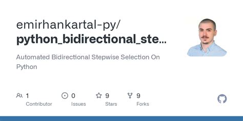 GitHub Emirhankartal Py Python Bidirectional Stepwise Selection Automated Bidirectional