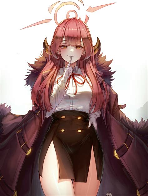 Lilac K32420276 Aru Blue Archive Blue Archive Light Highres 1girl Belt Black Skirt