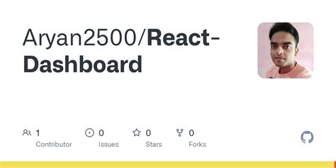 GitHub Aryan React Dashboard