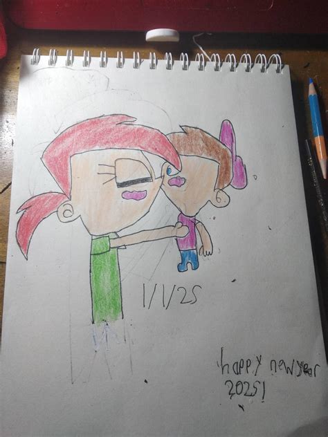Timmy Turner And Vicky Kiss