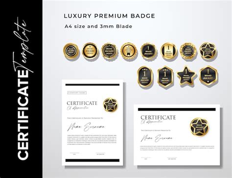 Premium Vector Modern Certificate Design Vector Template