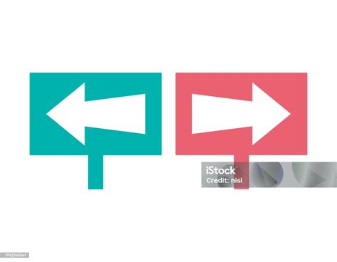 Arrow Icon Pointing To The Right And Left An Arrow With A Triangular